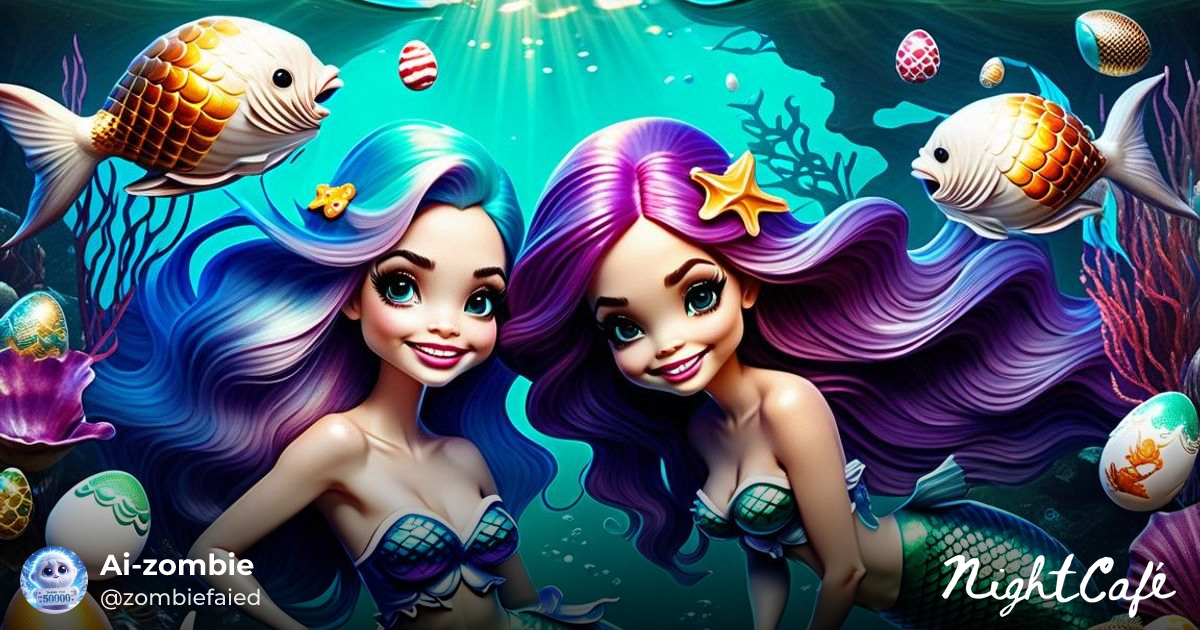 Undersea egg hunt - Mermaid Easter Egg Hunt: Baroque Chibi S...