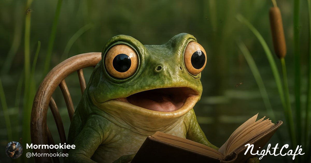 “This book is toadally ribbiting!” - Surprised Frog Reads a ...