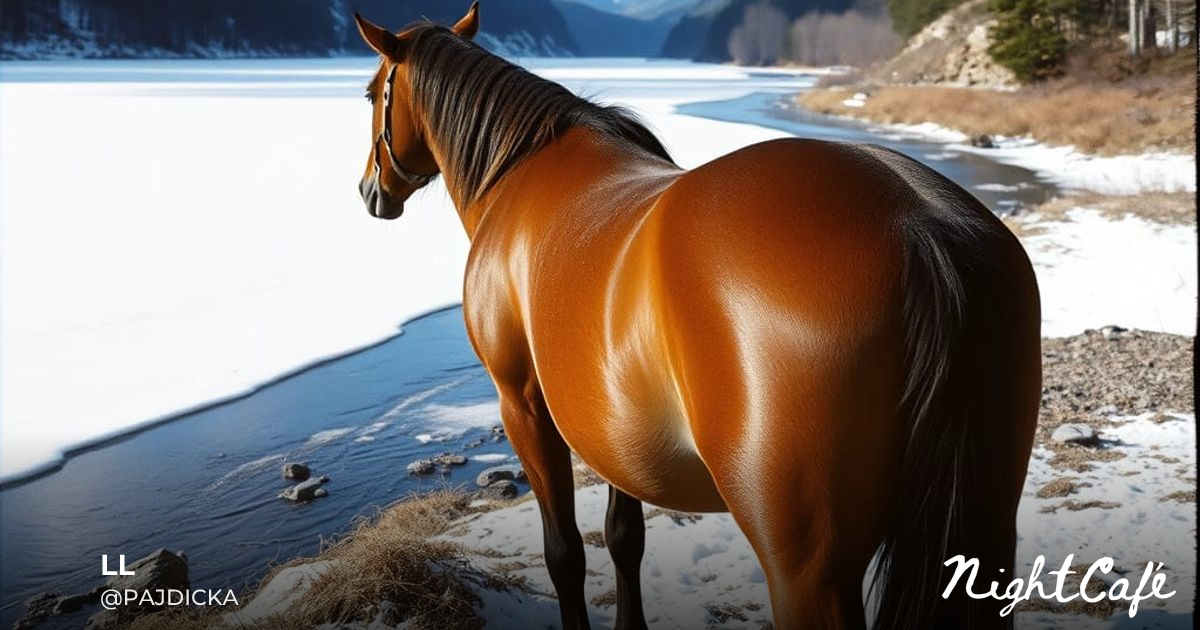 over horizont - Epic Horse Amidst Winter Wonderland