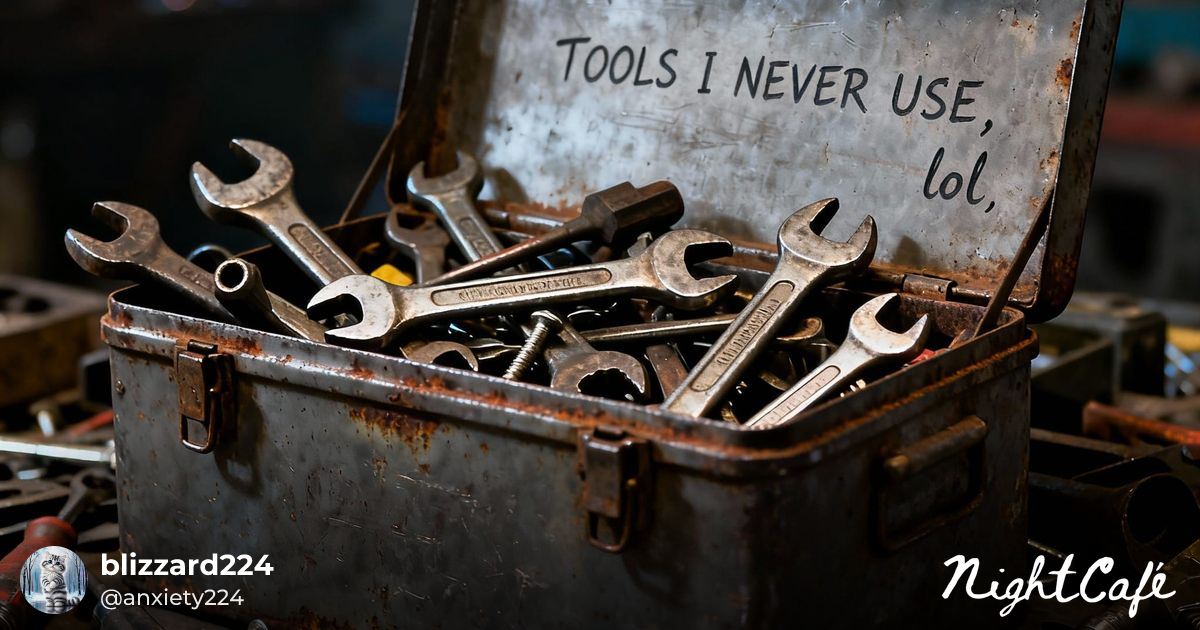 "TOOLS I NEVER USE, lol" - Hyperrealistic Toolbox of Discar...