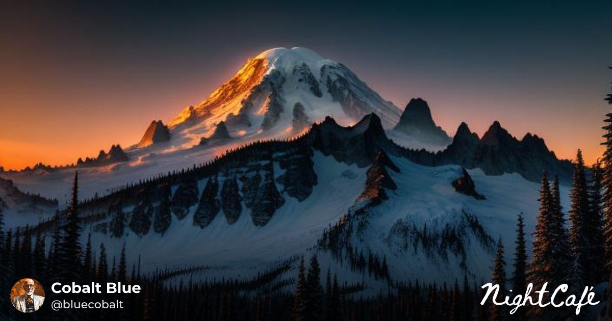 Lower Threshold - Mount Rainier Sunset: Cinematic National P...