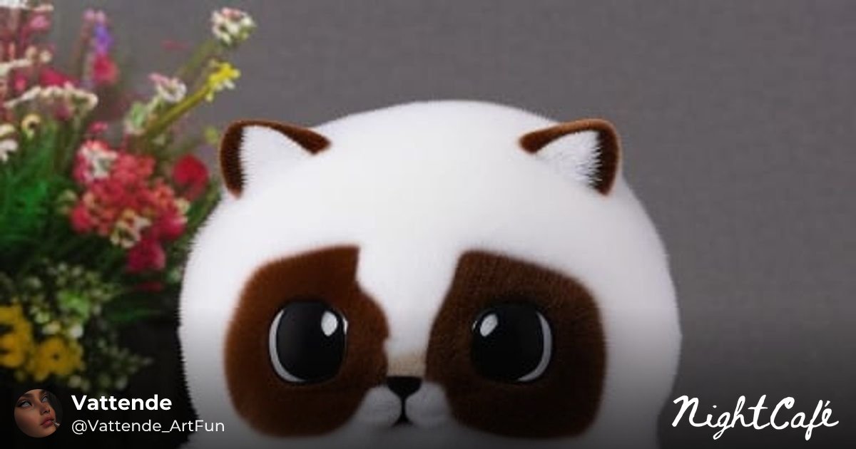 Stuffy - Adorable Chibi Stuffed Cat Doll: Expressive Digita...