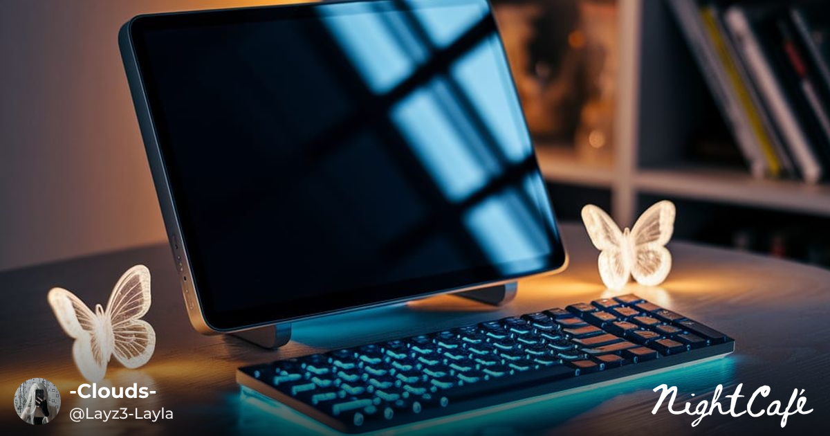 Chillin while near a computer - Modern Computer with Crysta...