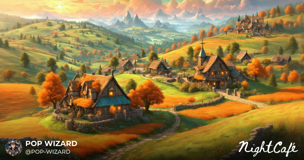 HOME AT LAST. - Lush Green Fields in Vivid Watercolor Lands...