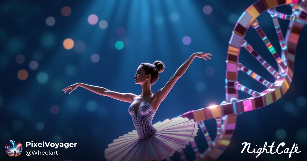 Genetic Ballerina- a dance written into the fabric of life itself.