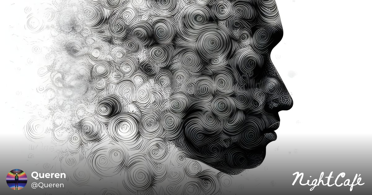 Spiraling Away - Ethereal Dust Disintegration Portrait in Ze...