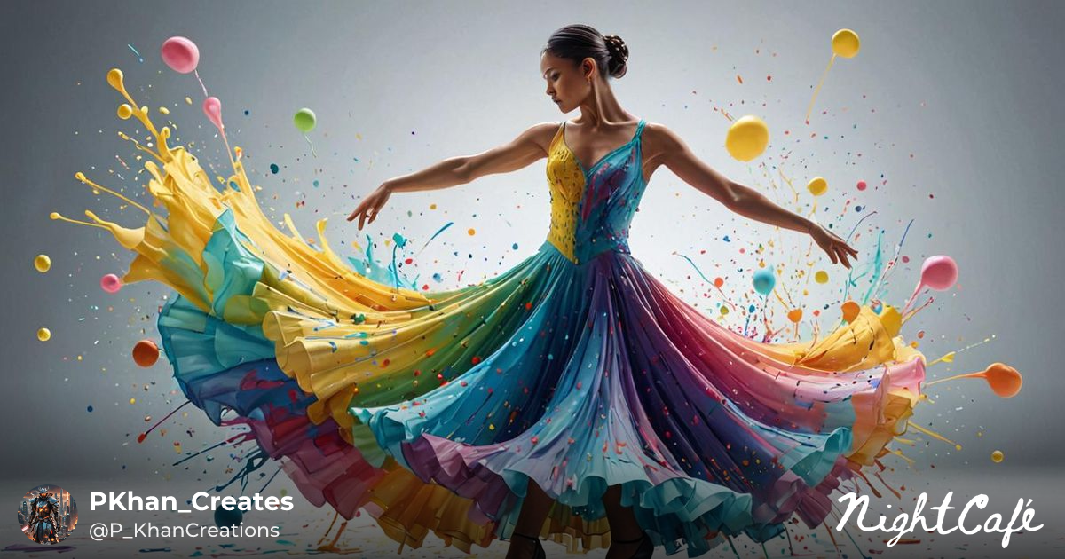 More fun with color. - Pastel Paint Dancer in Surreal Photor...