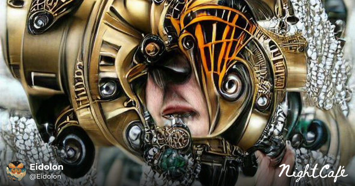 Steampunk Art Deco Eidolon of Avarice - AI Art