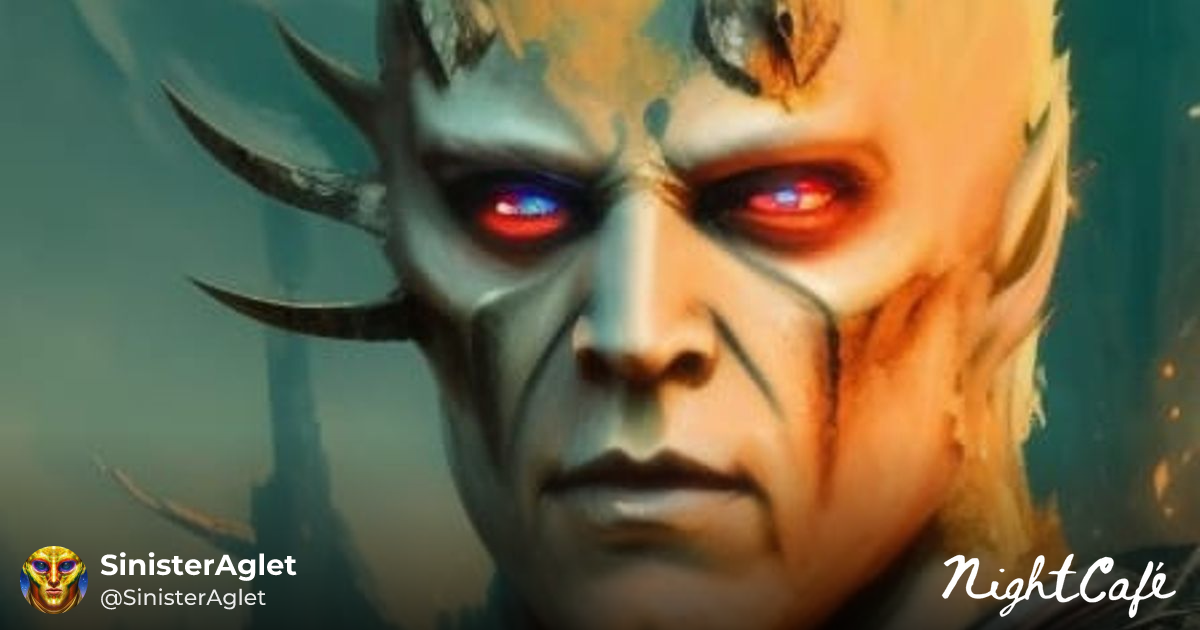 Broly Close-Up: Obsidian Face, Promethean Alien De... - AI Art