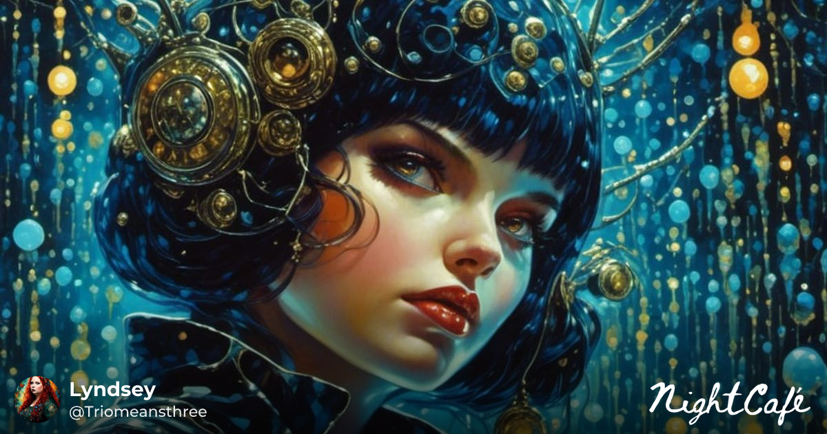 1920s Flapper in Speakeasy, Dark Fantasy Style - AI Art