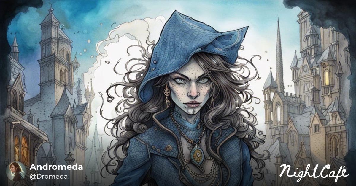 Half-Troll Rogue, female - Ornate Portrait of a Female Troll...