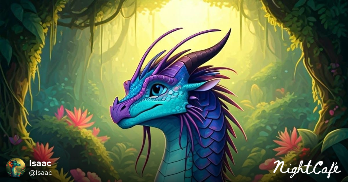 Blue, the silkwing dragon - Fantastical Silkwing Dragon in T...