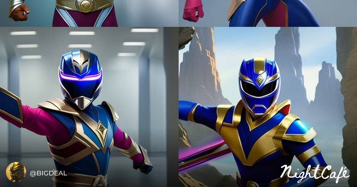 Blue Power Ranger - Blue Power Ranger Concept Art in Action...