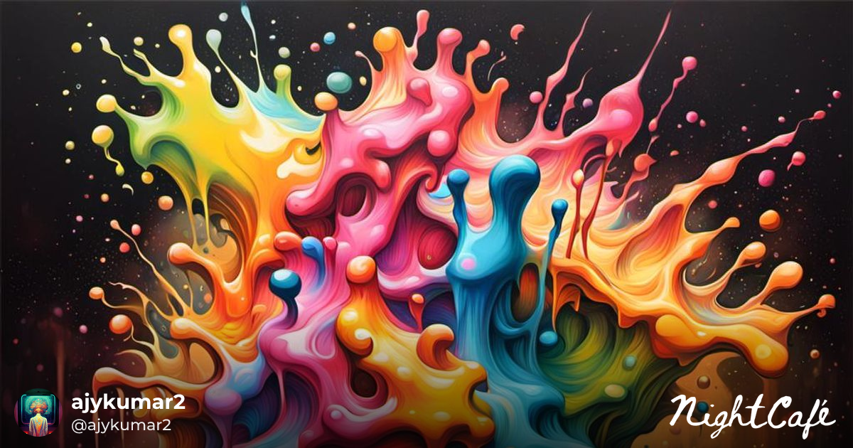 Polychromatic Graffiti Art in High Contrast Style - AI Art