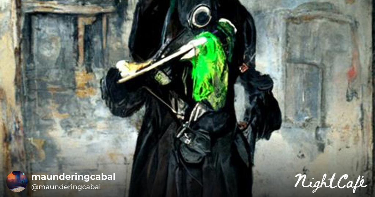 Back Alley Doctor - Plague Doctor with Syringe in Gothic Set...