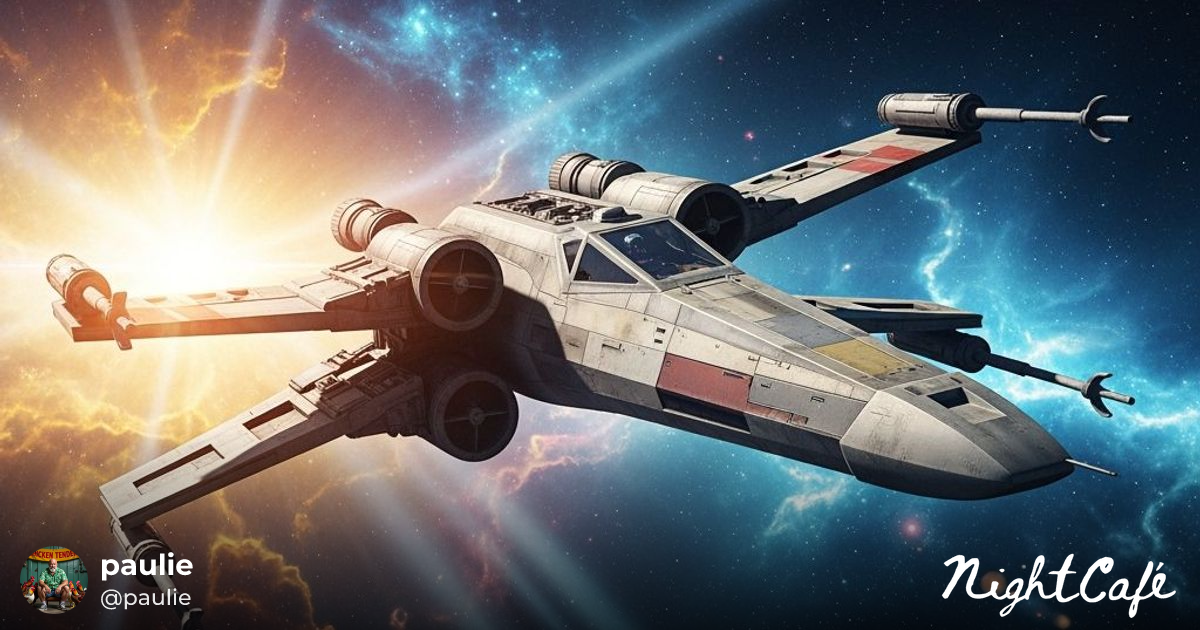 X-Wing Starfighter From The Star Wars Universe