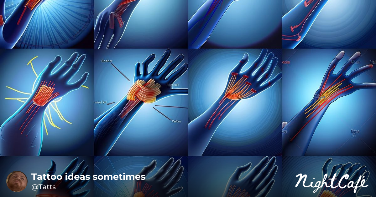 Carpal Tunnel Syndrome: Spaghetti Wrist Illustrati... - AI Art