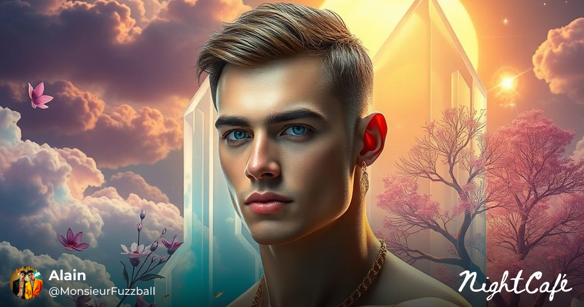 Hyperreal beautiful Handsome 24 year-old pale arab short hair chav guy ...