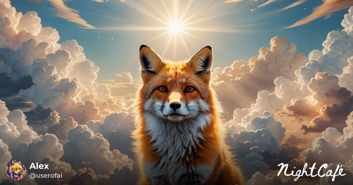 Prancing in the clouds - Fox Head in Clouds: Surreal Astral ...