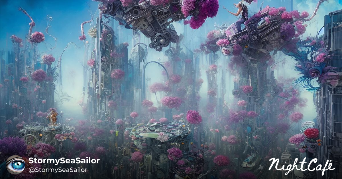 Fantasy Scapes Collection (see description) - Floral Alien Landscape