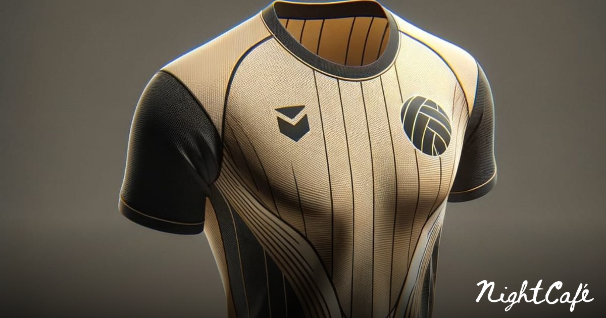 2D Volleyball Shirt Design in Fantasy Concept Art ... - AI Art