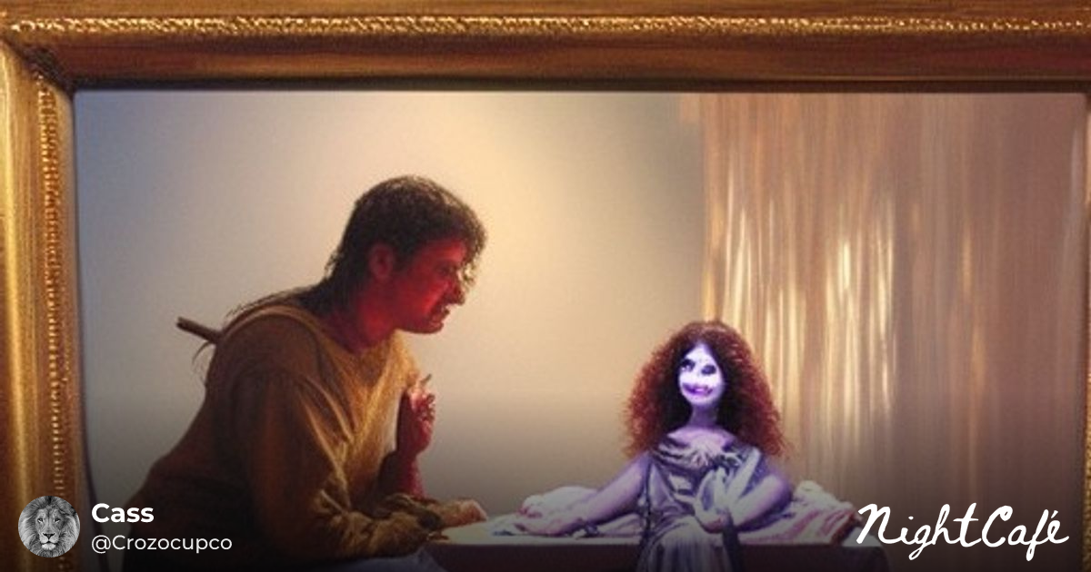 Psychic puppetry - Psychic Puppetry: Oil Painting