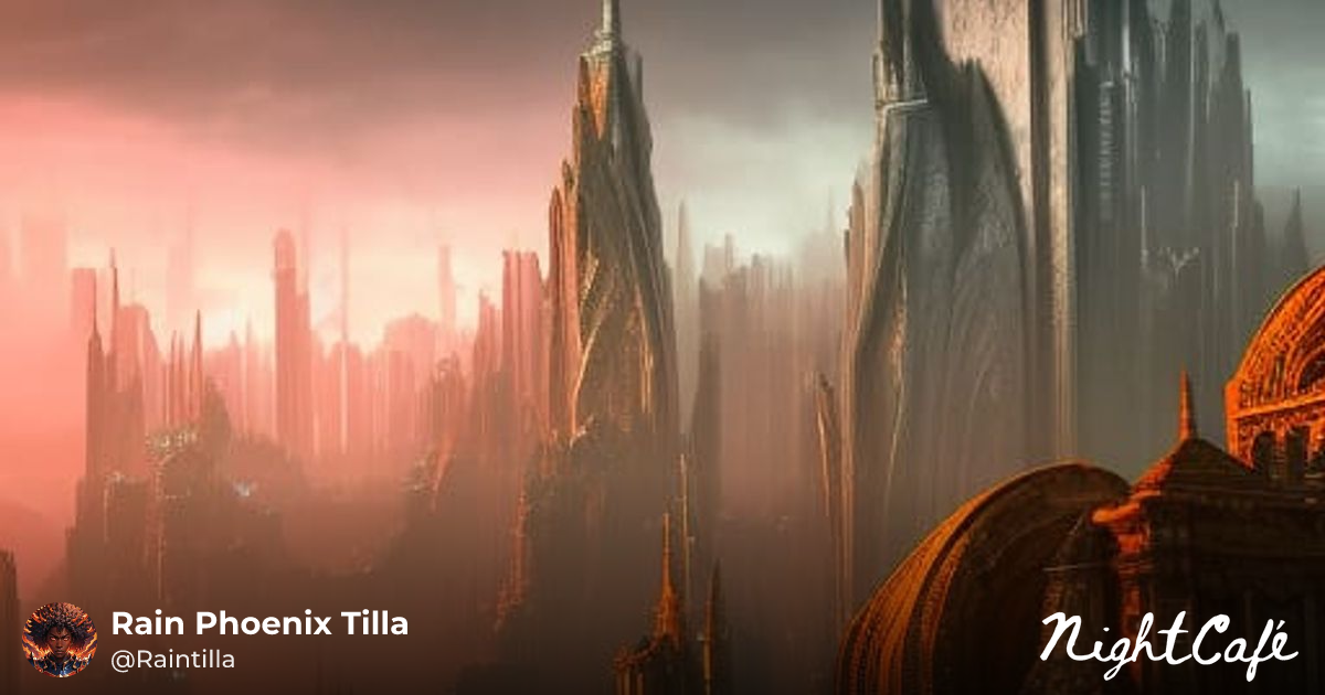 Futuristic Gothic City - Futuristic Gothic City in Detailed ...
