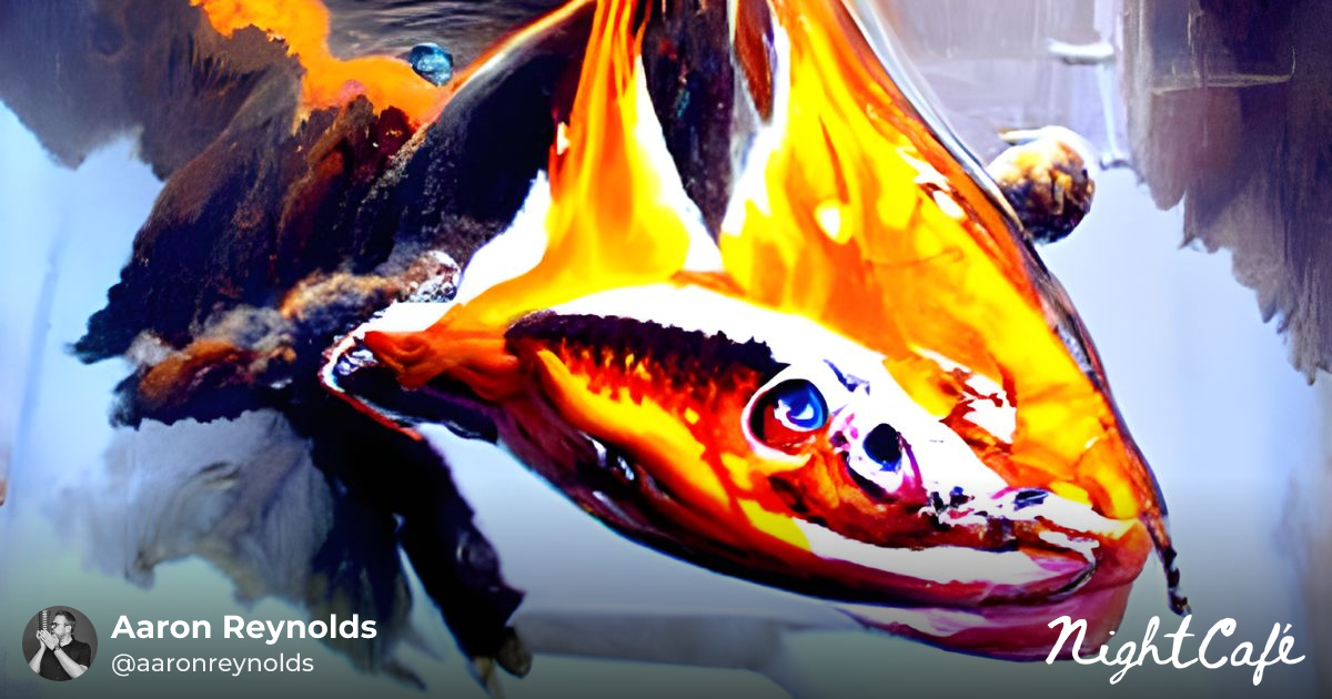 exploding fish - Exploding Fish in Oil Painting Style