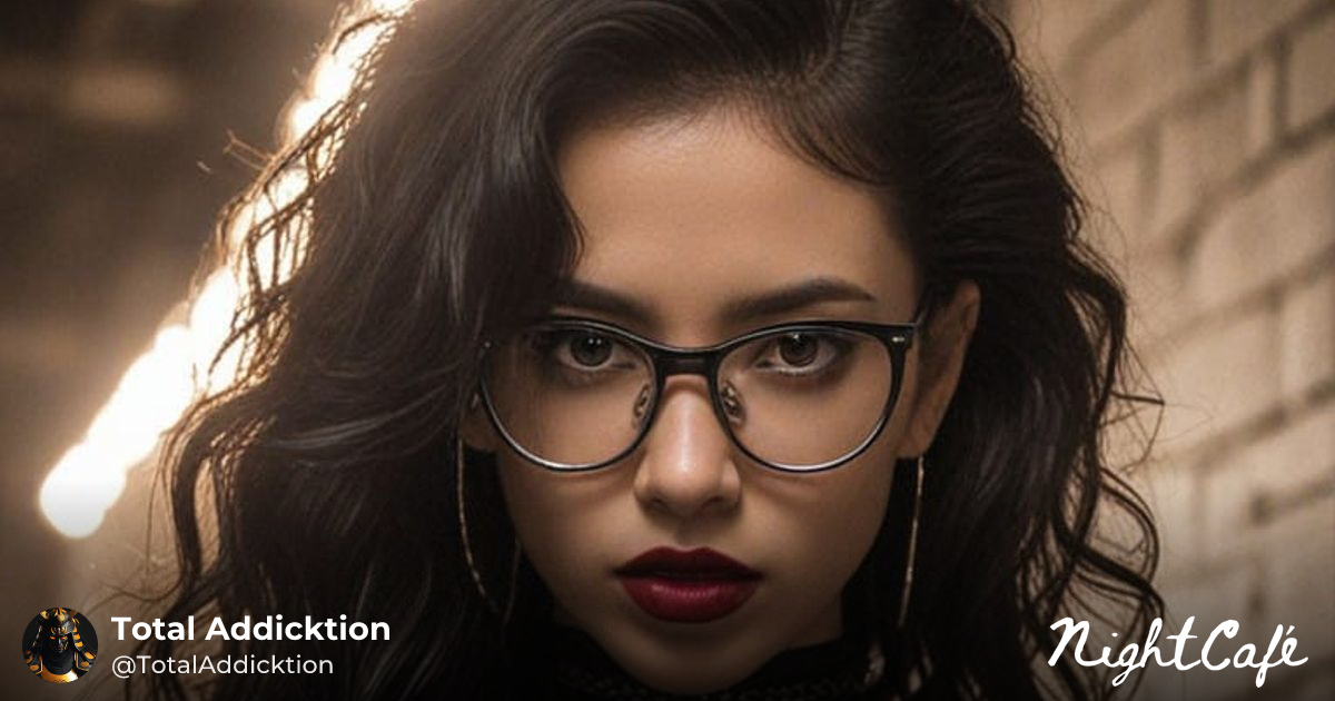 Mature Female in Dark Alley with Jewelry and Earri... - AI Art