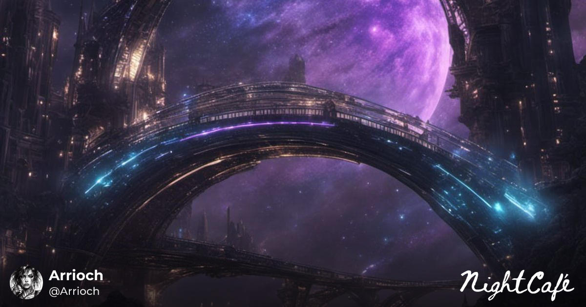 City of the future - Hyper Bridge to the Moon: Futuristic Ci...