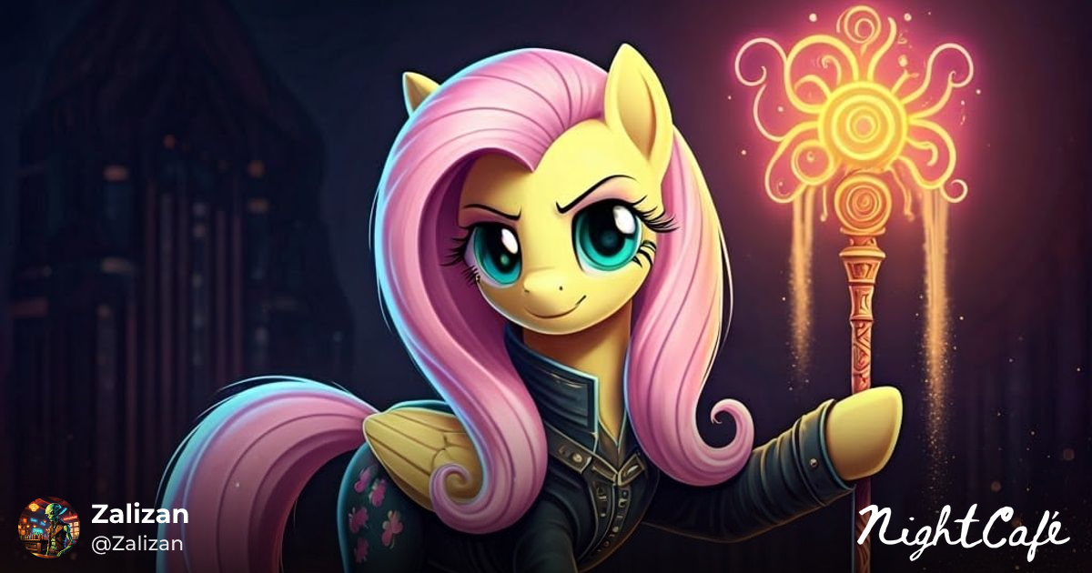 Cyberpunk Sand Mage in Pony Form - AI Art