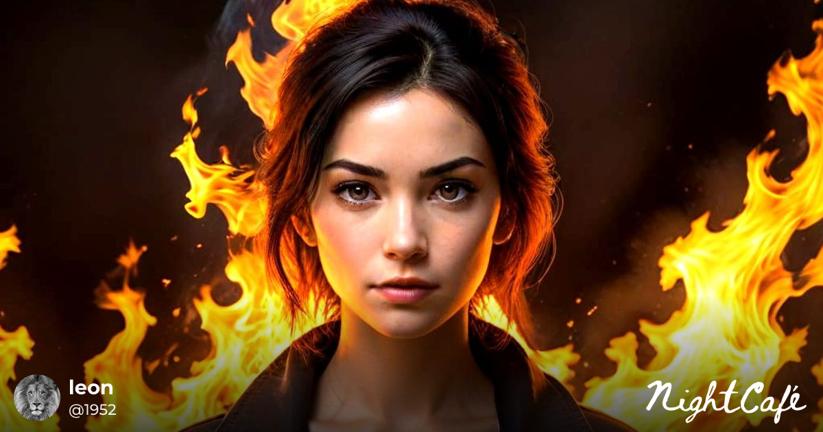 fire - Inferno Landscape in Vibrant Colors