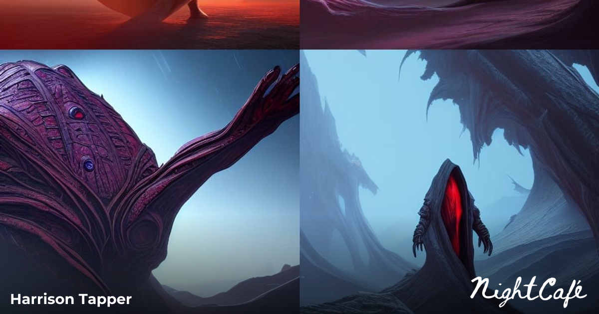 Hooded alien creature - Hooded Alien Creature in Detailed M...