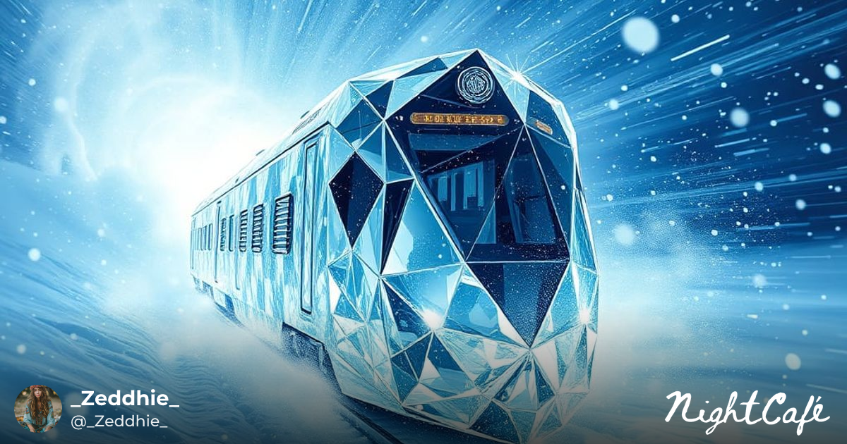 in a blizzard blast - Crystal Train Pierces Winter Blizzard ...