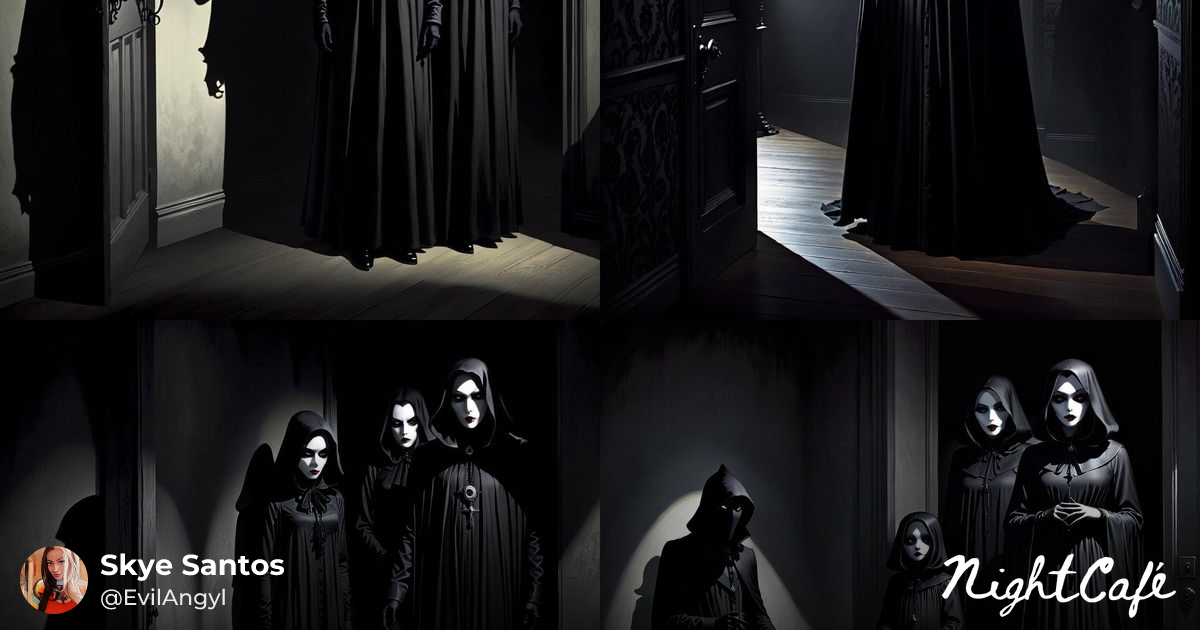 Grotesque Shadow People in a Goth Horror Nightmare - AI Art