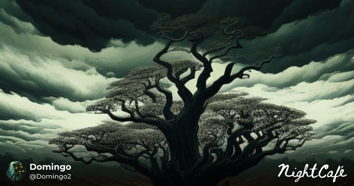 dark land - Dystopian Alien Landscape in Surreal Style