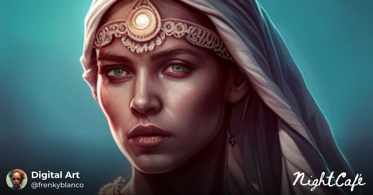 Desert ghost woman - Desert Ghost Woman Portrait in Hyperdet...