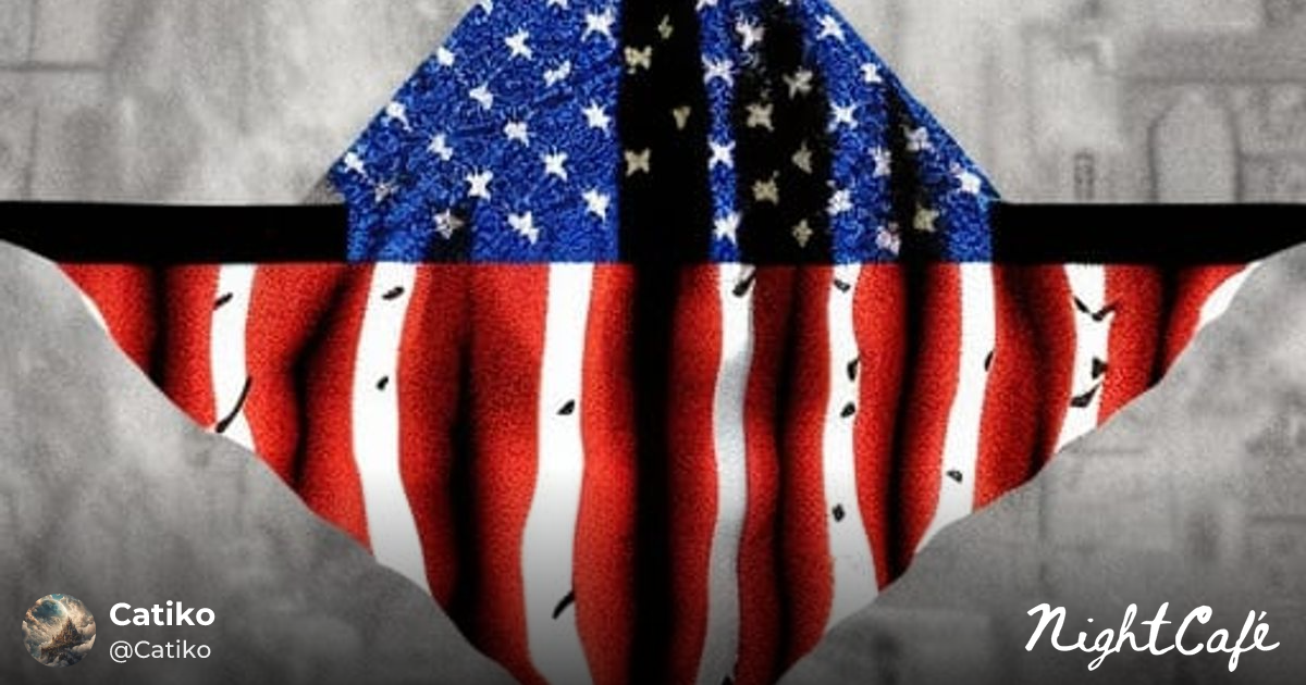 goofy ahh lookin flag - Epic Digital Painting of a Flag Desi...