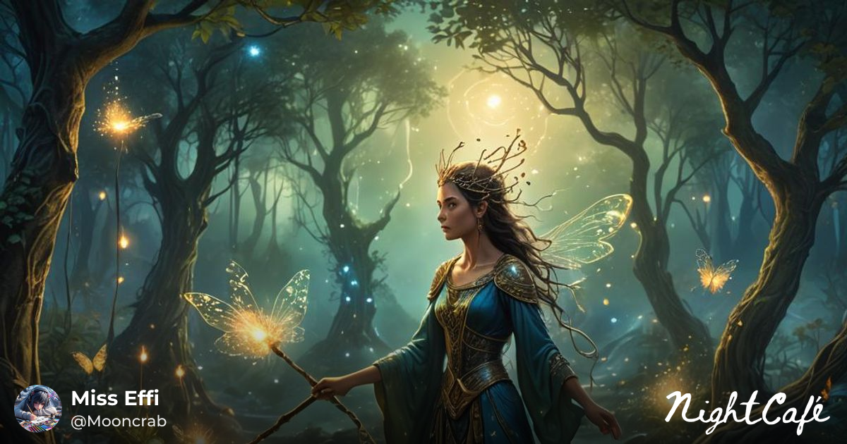 Enchanted Forest Pond: Fantasy Concept Art - AI Art