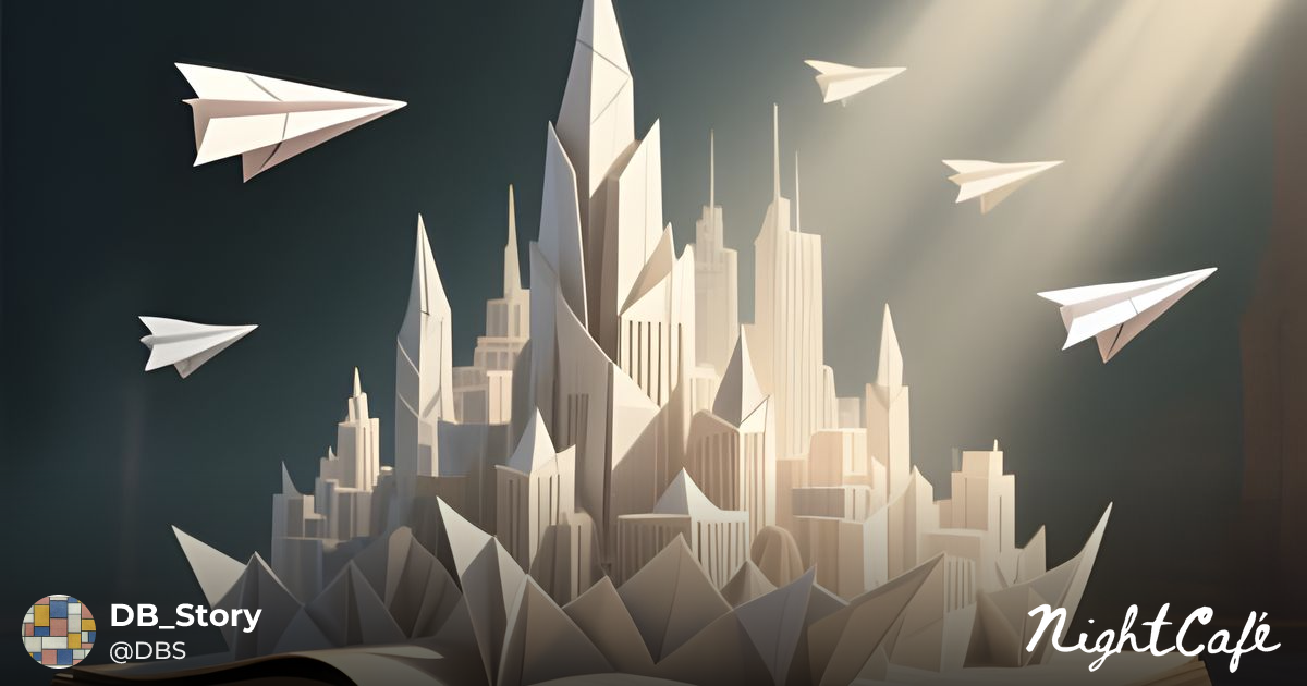 The Book of the City - Origami Paper City Rises From Open Bo...