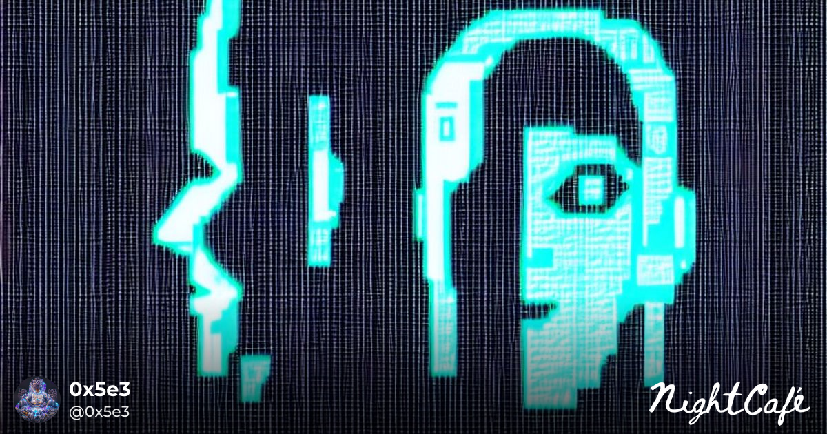 Cyberpunk Hacker Portrait in ASCII Art - AI Art