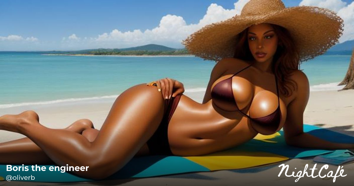 Colossal Woman Sunbathing - Ethereal Goddess Basks in Radian...