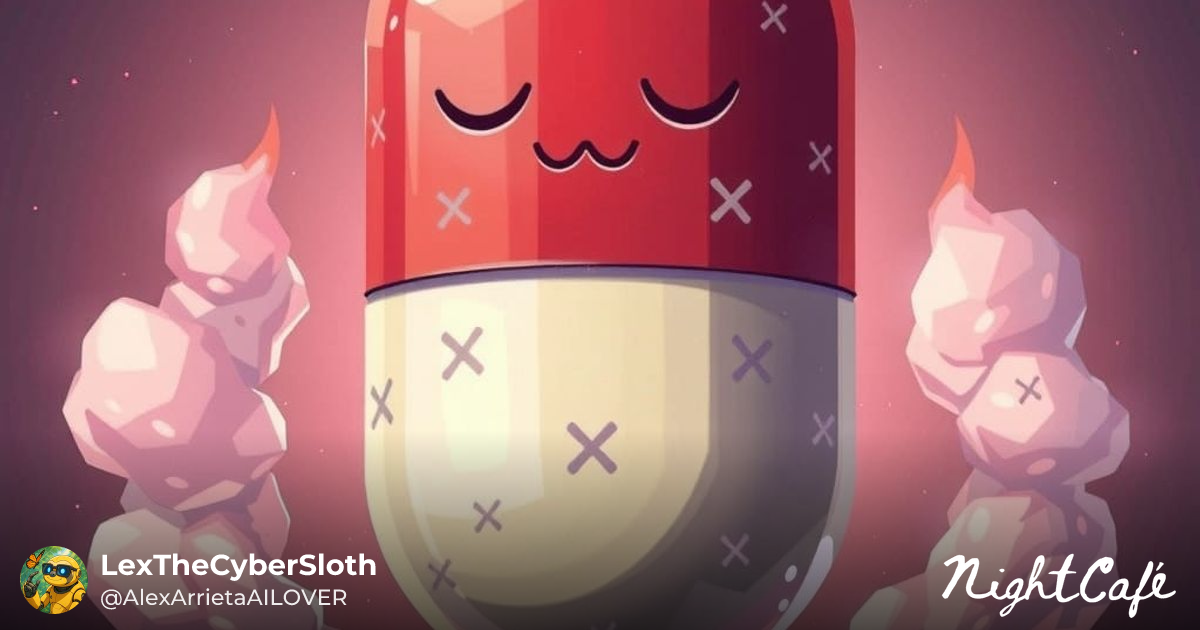 Fakemon: Dozicap - Surreal Pill Pokémon with Red and White H...