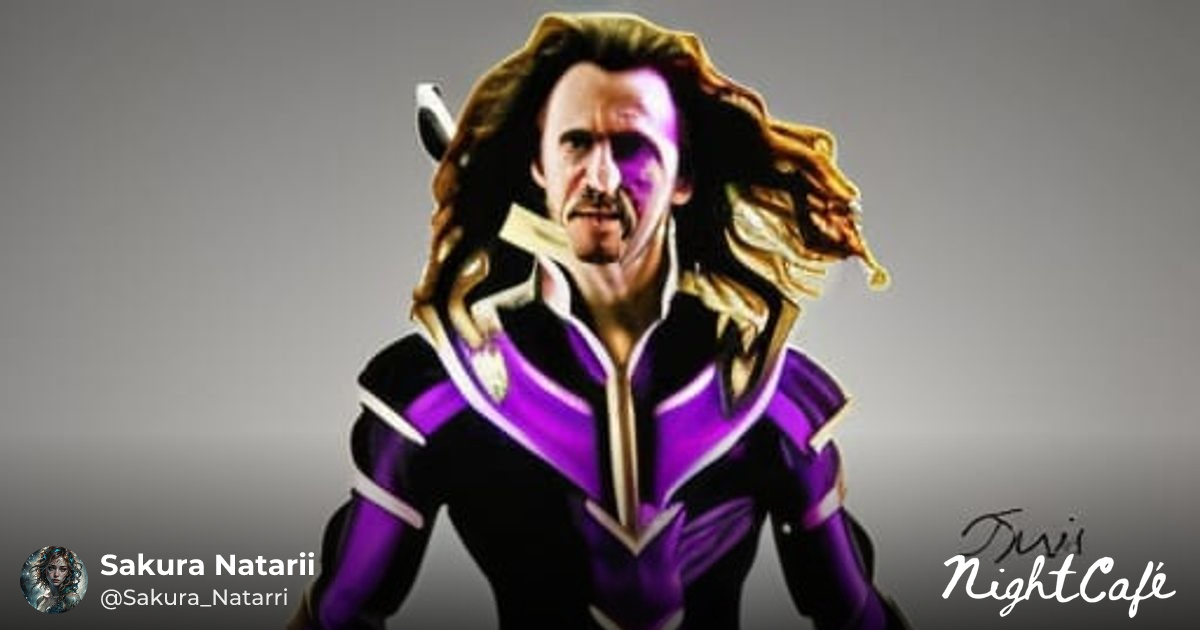 Qui-Gon gone Marvel - Loki in Iconic Pose, Comic Book Art