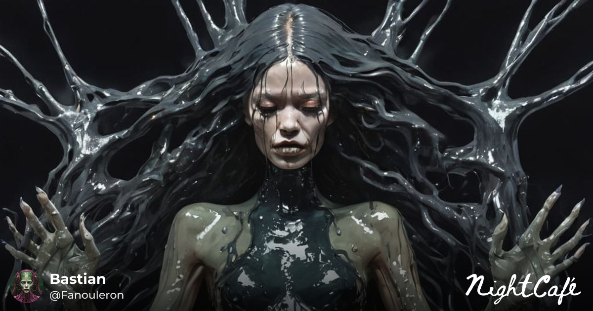 Grotesque Figure in Elegant Attire - AI Art