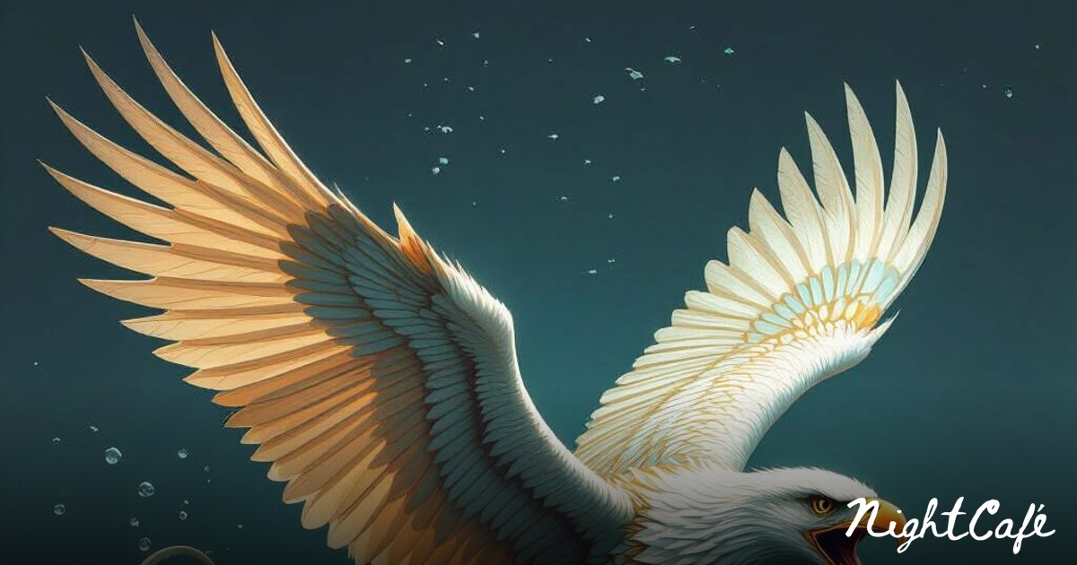 Surreal Hybrid Eagle-Fish Creature with Venomous T... - AI Art