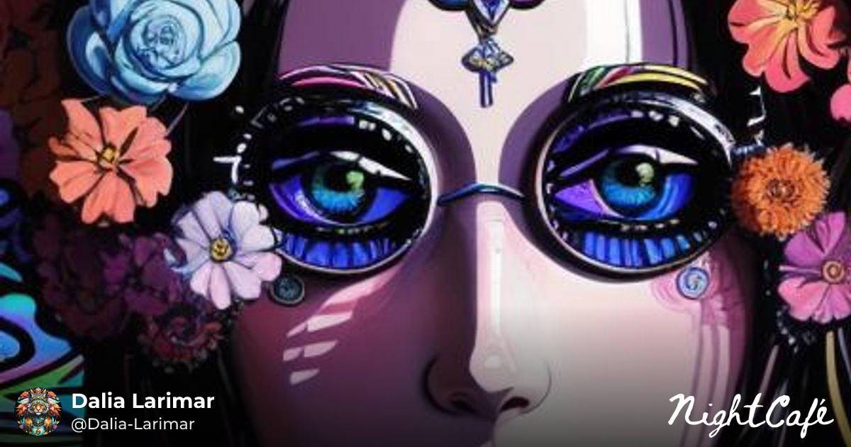 Groovy Anime Witch with Psychedelic 60s Style - AI Art