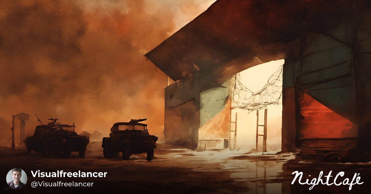 Soviet checkpoint - Imposing Soviet Checkpoint in Cold War S...