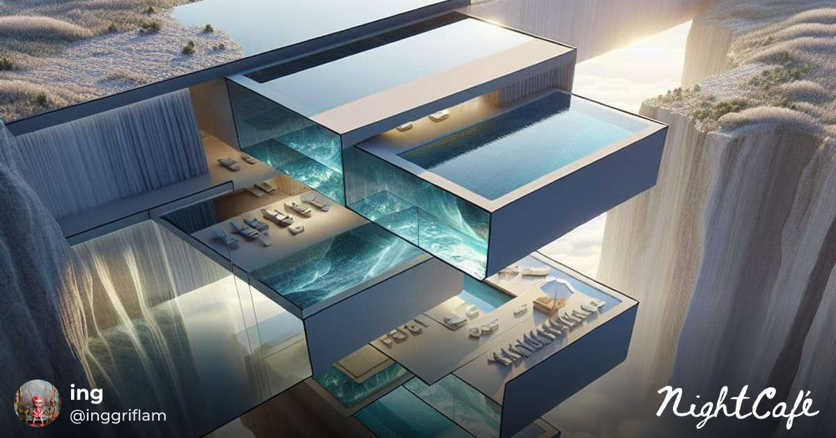 Implausible Cantilevering Optical Disillusion Infinity Edge Swimming Pools