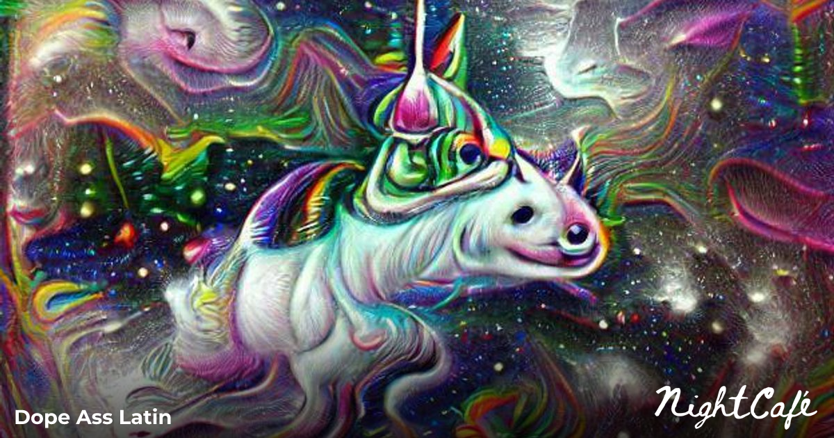 Unicorn in outer space on lsd - Psychedelic Unicorn Drifting...